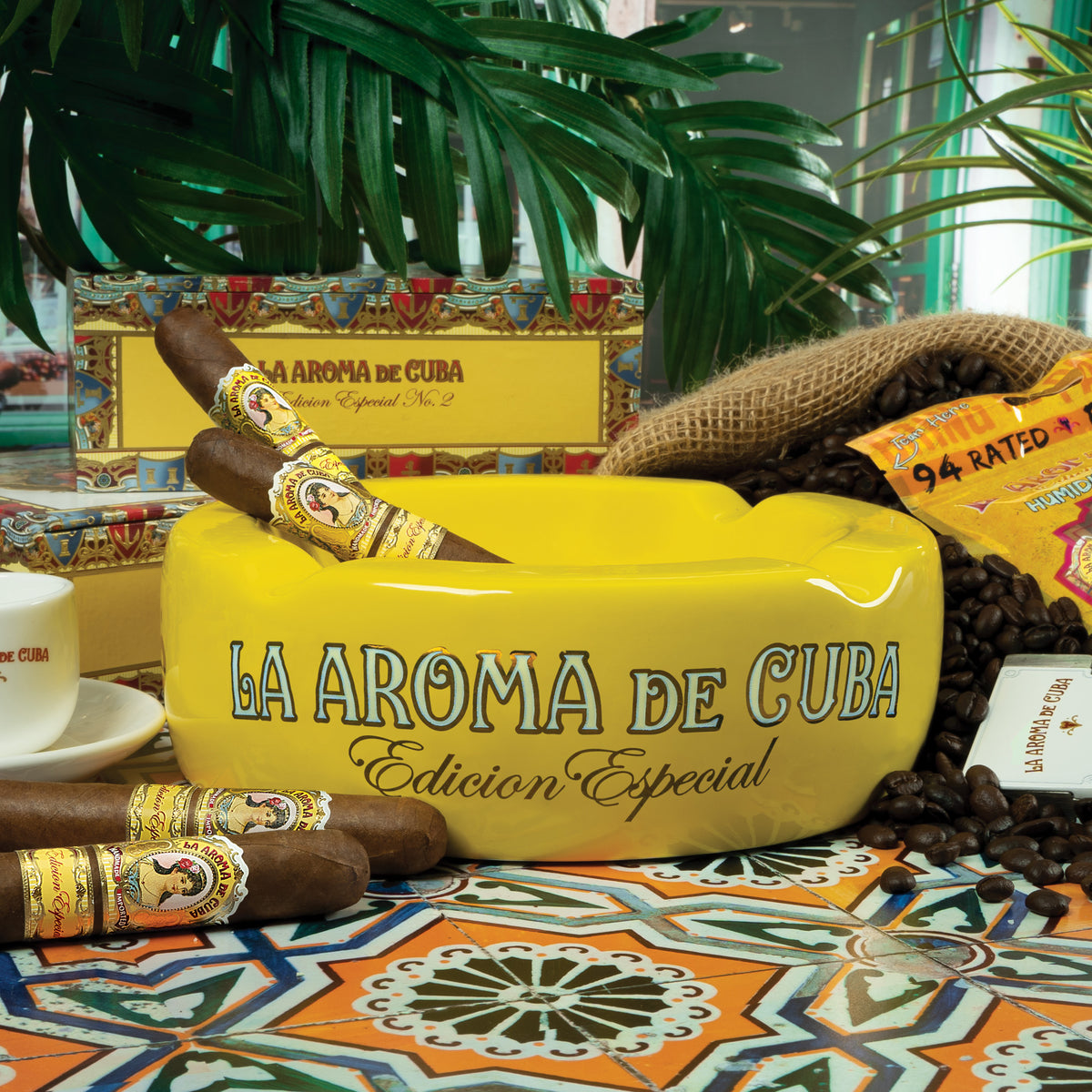 La Aroma de Cuba Edición Especial Ceramic Ashtray Lemon – Ashton Apparel